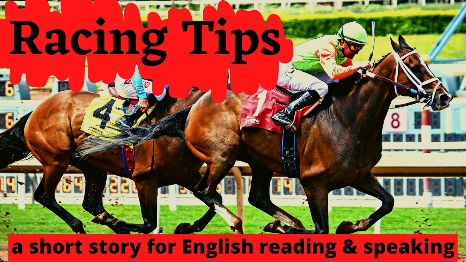 Racing Tips — a short story lesson plan for English reading and ...