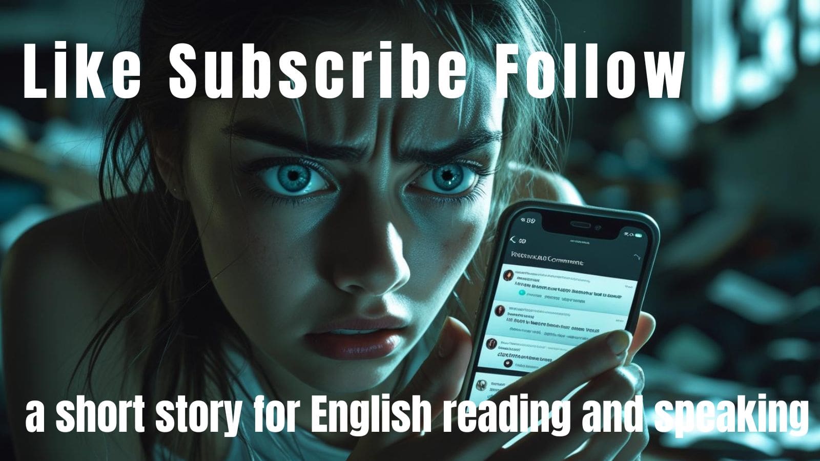 Like Subscribe Follow — a short story for English reading and speaking ...